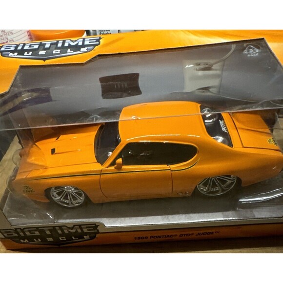 Jada Toys | Toys | Jada Toys Bigtime Muscle 969 Pontiac Gto Judge 124 Scale Diecast Orange ...